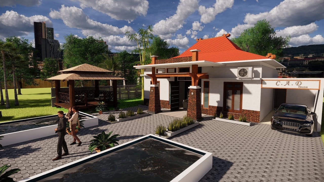 Render Sketchup Dengan Enscape License Gratis - Desain Rumah Atap Joglo ...