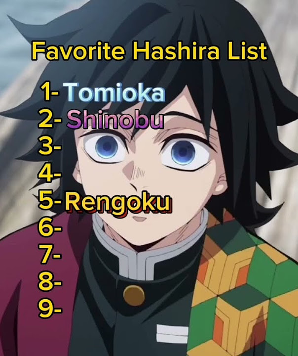 Favorite Hashira Demonslayer Muichiro Anime Kimetsunoyaiba Tokito