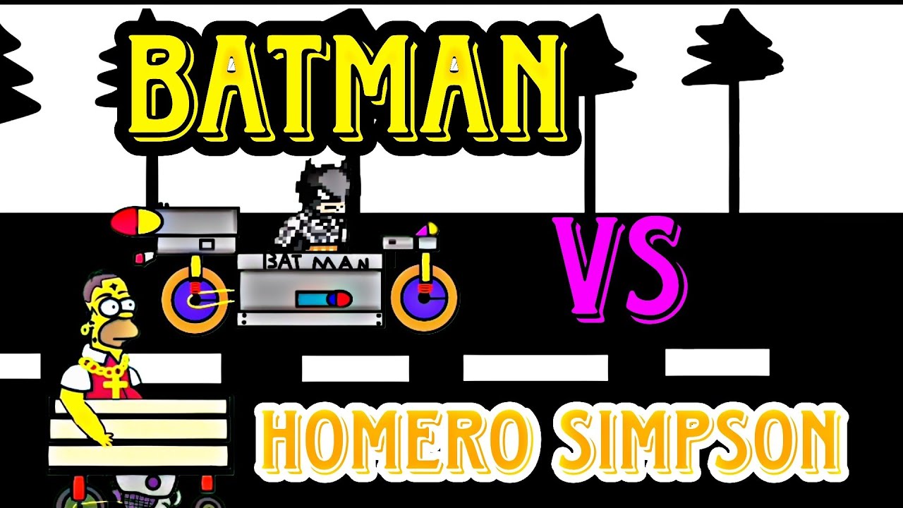 BATMAN CONTRA HOMERO SIMPSON RACE - YouTube