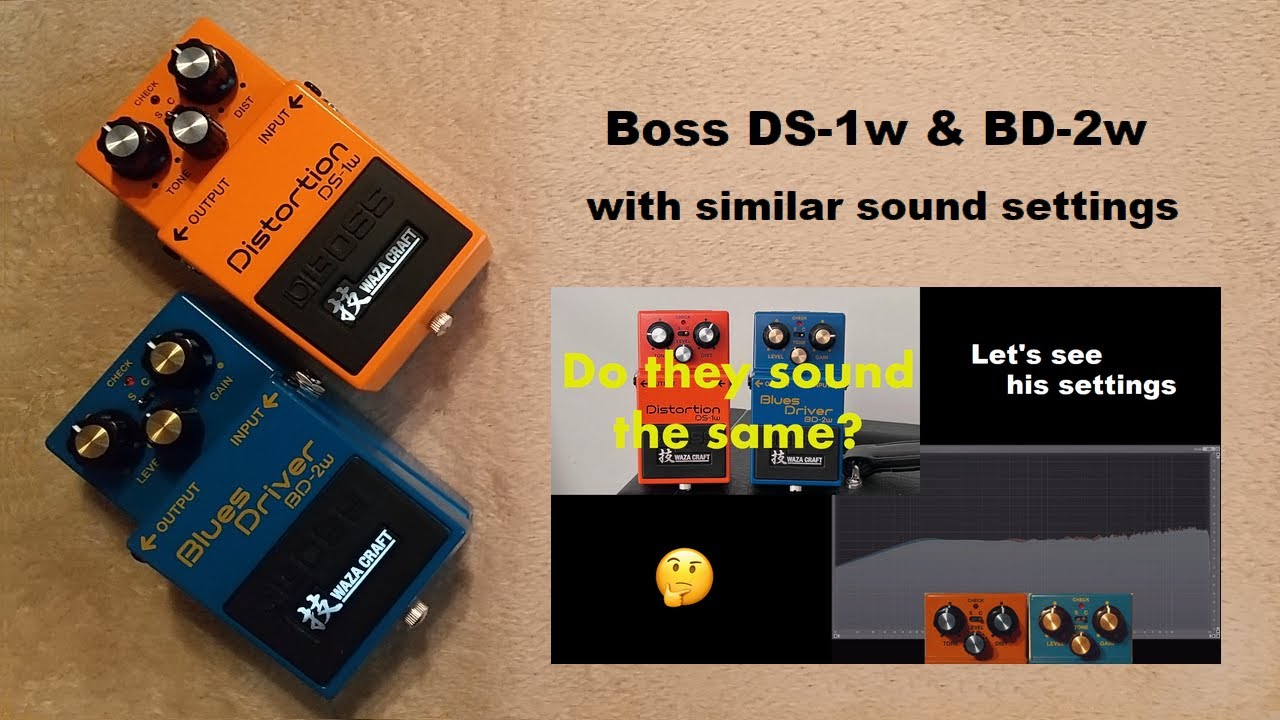 Boss BD-2w & DS-1w What's happening in the box?? - YouTube