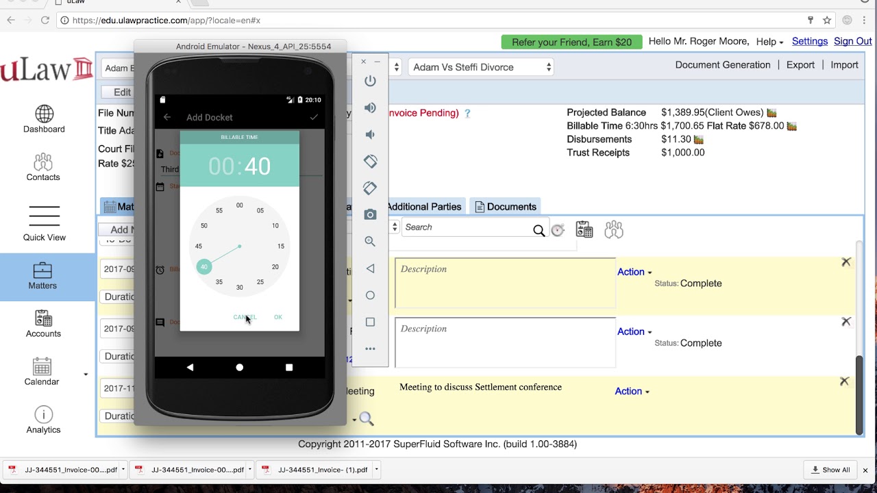 Q192. How can I add new docket or import my telephone call log from my ...
