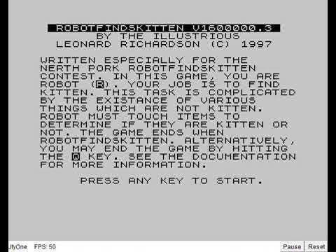 Let's Play robotfindskitten for the ZX81! - YouTube