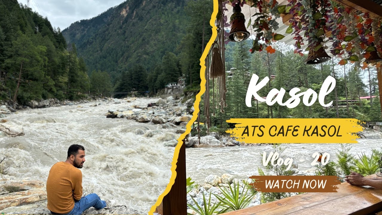 Trek to ATS Cafe Kasol | Katagla, Chalal | Best View Cafe river side # ...