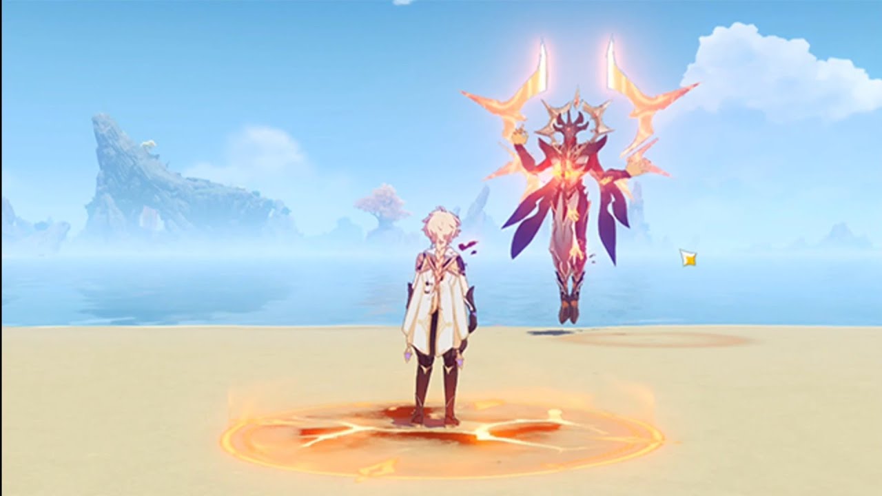 SHENHE vs Pyro abyss lector Gameplay Leaks || Enkanomiya leaks 2.4 ...