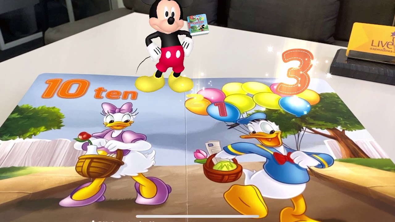 AR for Books - Disney 123 - YouTube