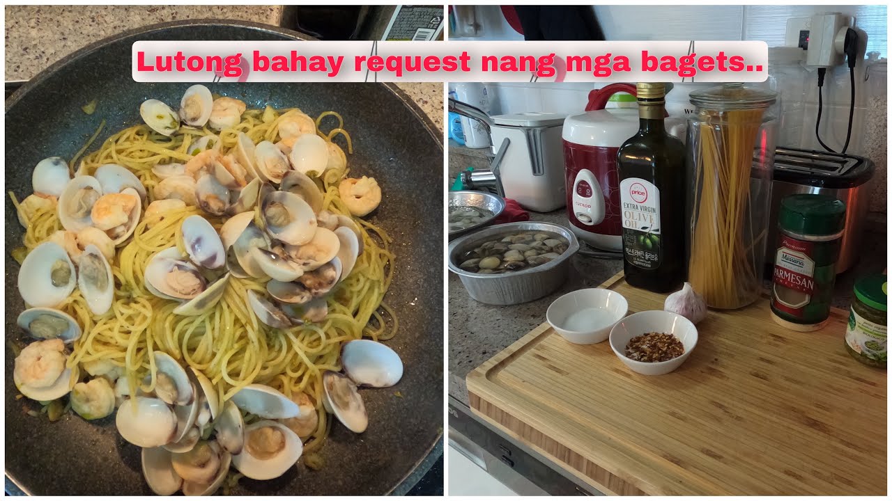 Lutong bahay sea food pasta request nang mga bagets - YouTube