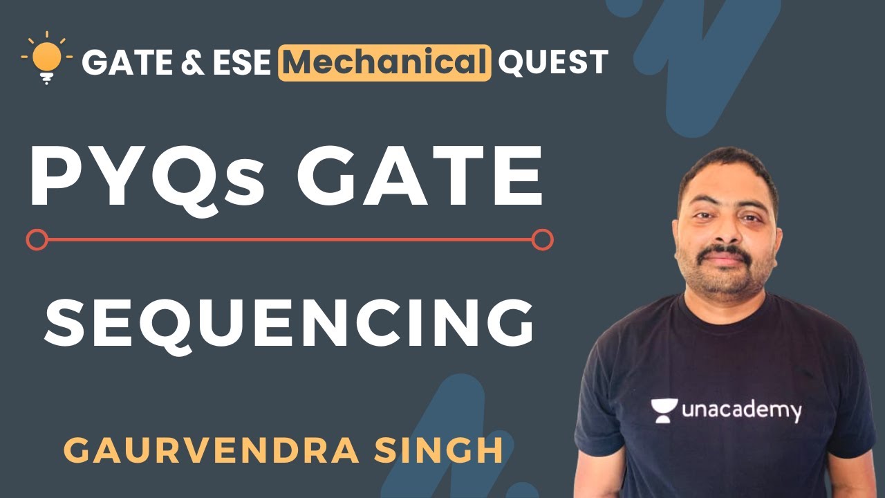 Sequencing | GATE Previous Year Questions | GATE/ESE 2021 Exam ...