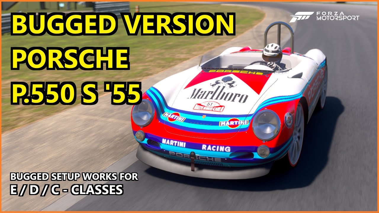 BUGGED SETUP for D-Class Porsche P.550 S '55 | Forza Motorsport - YouTube