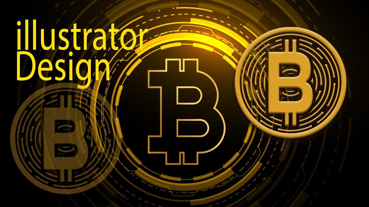 Bitcoin logo design in illustrator cc||graphic design short coerces ...