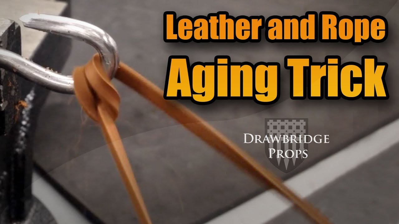 Leather and Rope Aging Trick - How to Quickly and easily Age or ...