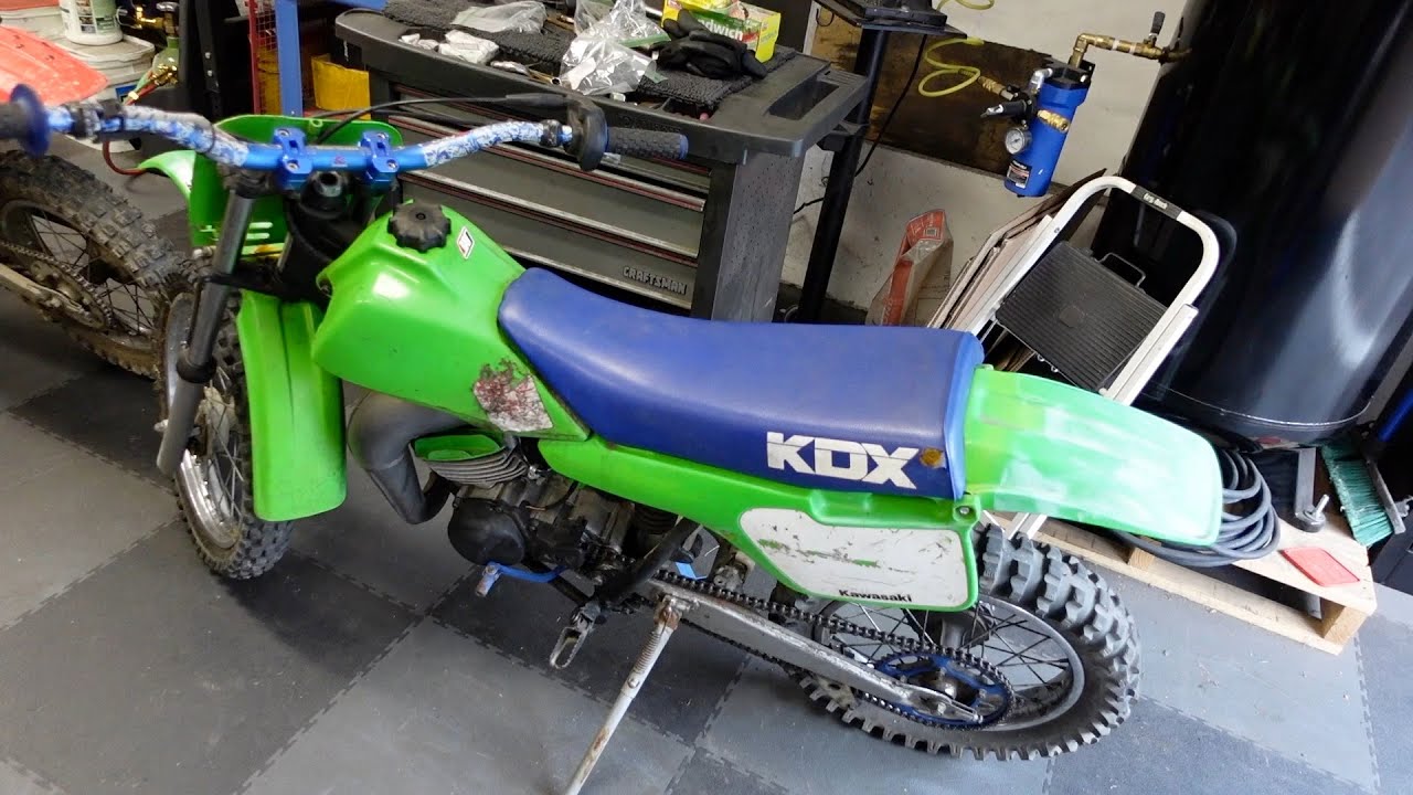 1987 Kawasaki KDX80 mechanical restoration - YouTube