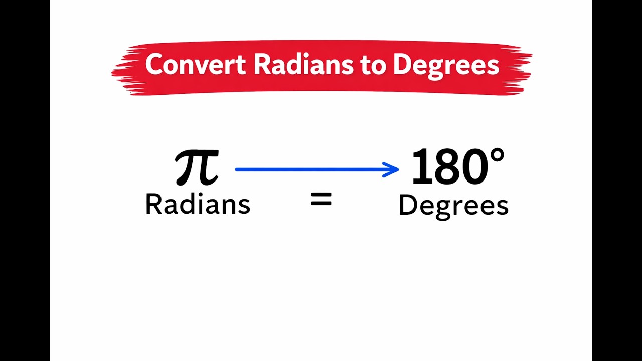 How to Convert from Radians to Degrees | A/AS Level Maths | Circular ...