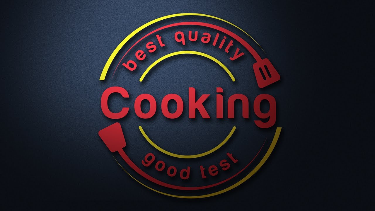 How to Make Cooking logo Design in adobe illustrator for beginner ...
