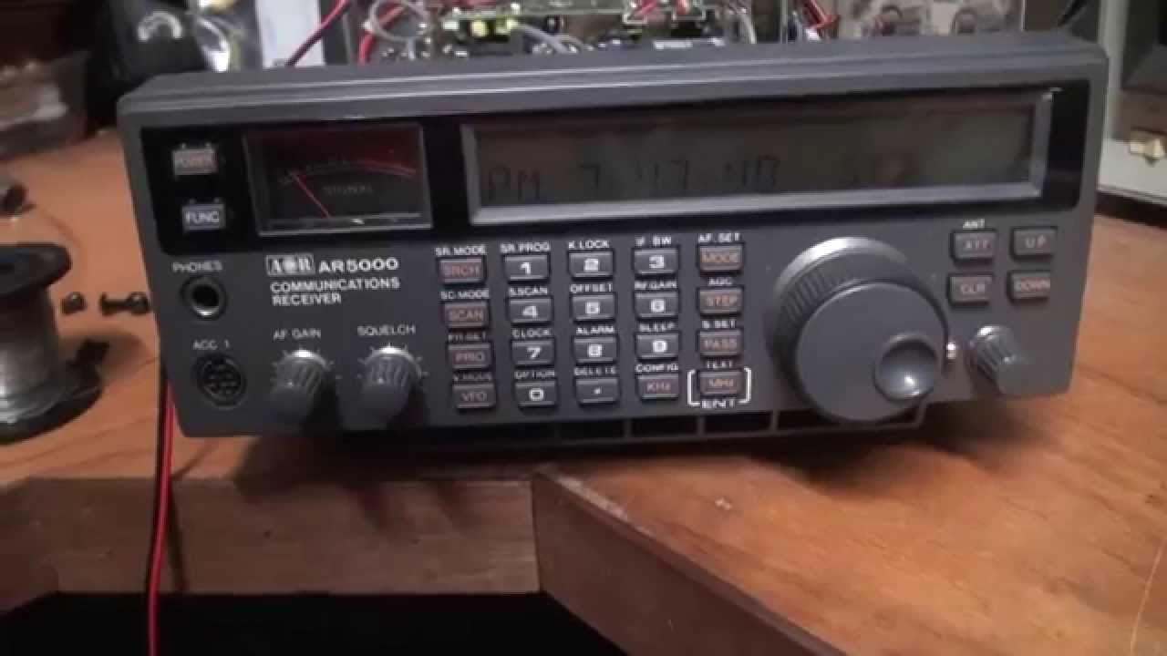 AOR AR5000 500hz filter upgrade - YouTube