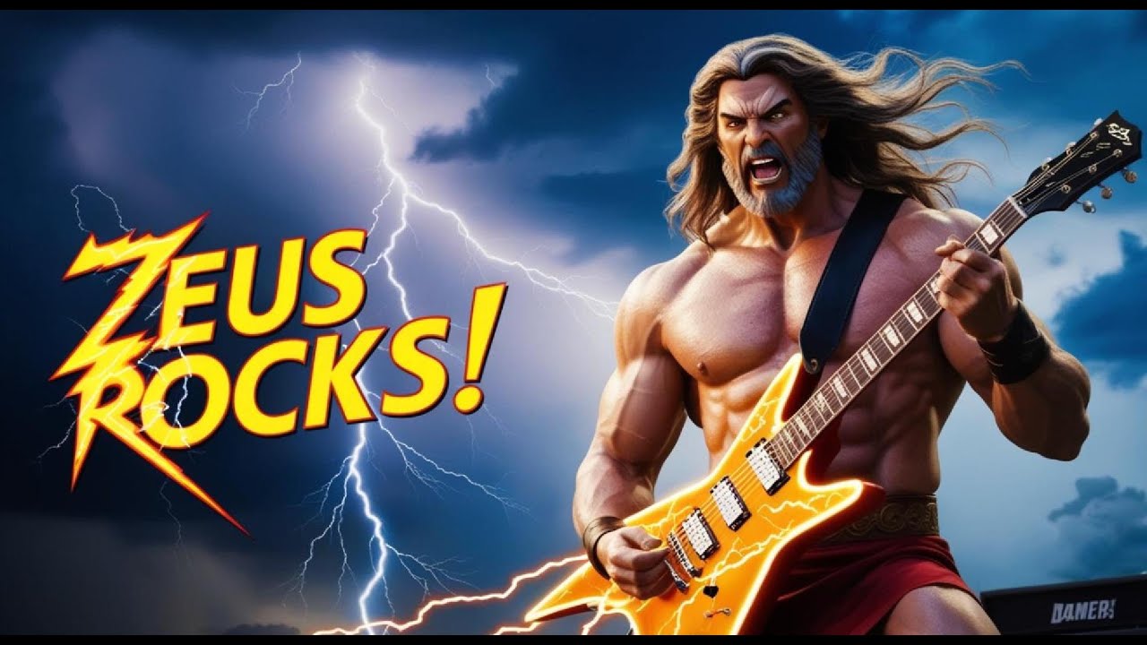 Zeus Rocks the Stage Mythology Meets Modern Rock! AI writes History ...