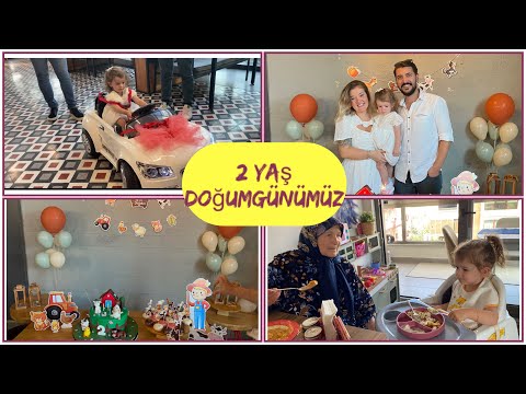 2 YAŞ DOĞUMGÜNÜMÜZ | ÇOCUKLUK HAYALİM İNCİ’DE GERÇEKLEŞTİ | KAYINVALİDEM GELDİ | #doğumgünü #vlog