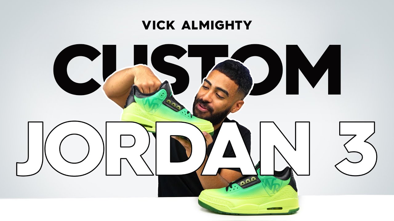 Vick Almighty Custom Air Jordan 3 for Nate Robinson! (Kryptonite) With ...