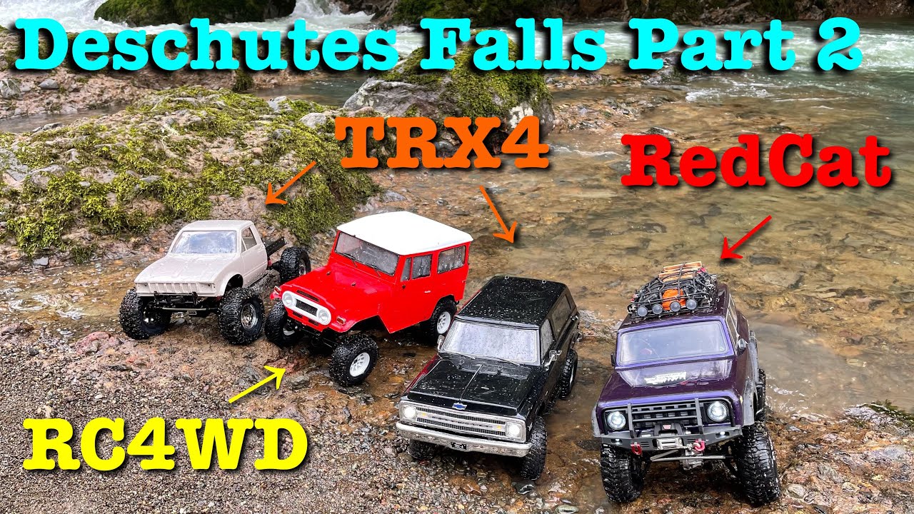 Rock Crawling at Deschutes Falls Part 2! //Couple pretty hard tumbles ...