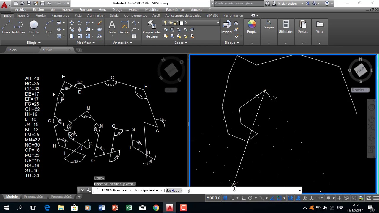 UCS o SCP Sistema de coordenadas universales Autocad Girar y rotar los ...