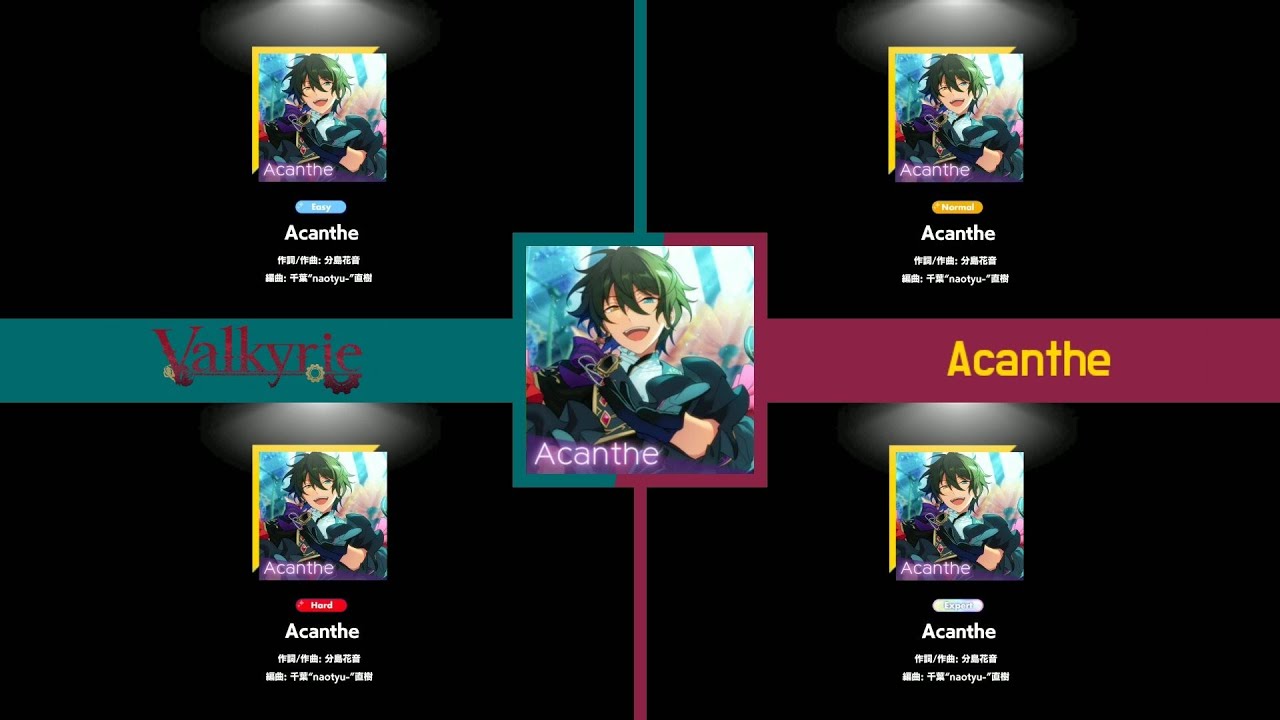 Valkyrie - 🎵Acanthe 🥀 Easy, Normal, Hard, Expert PERFECT COMBO | 앙상블 ...