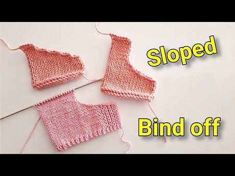 How to make Armhole knitting for beginners | shaping sleeves, necklines | Casting off and ...