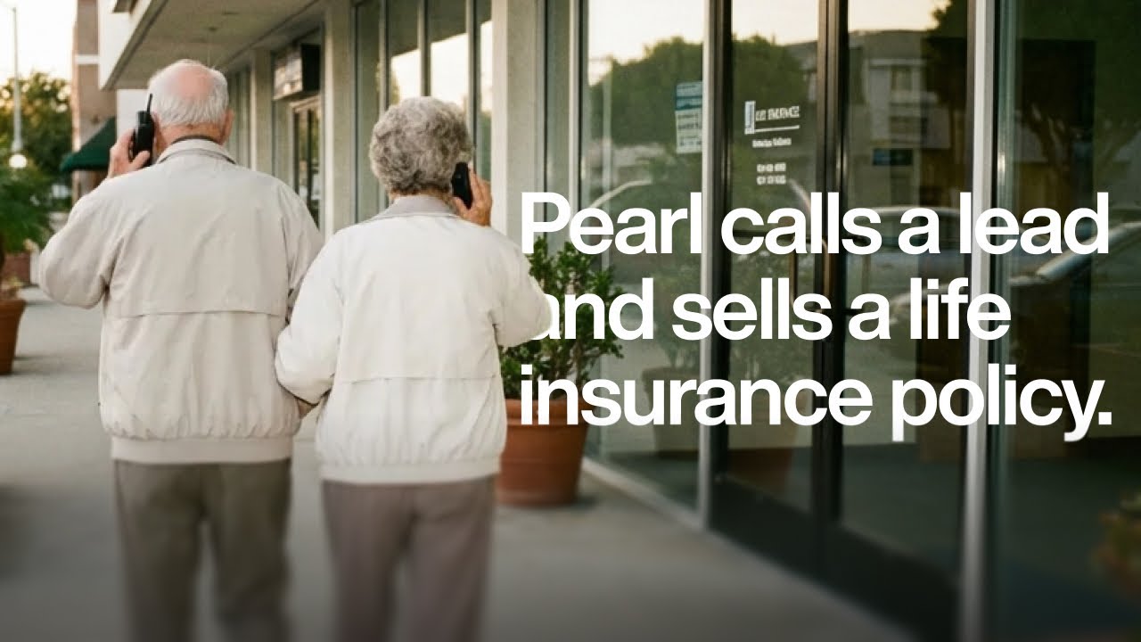 Pearl calls a lead and sells a life insurance policy. - YouTube