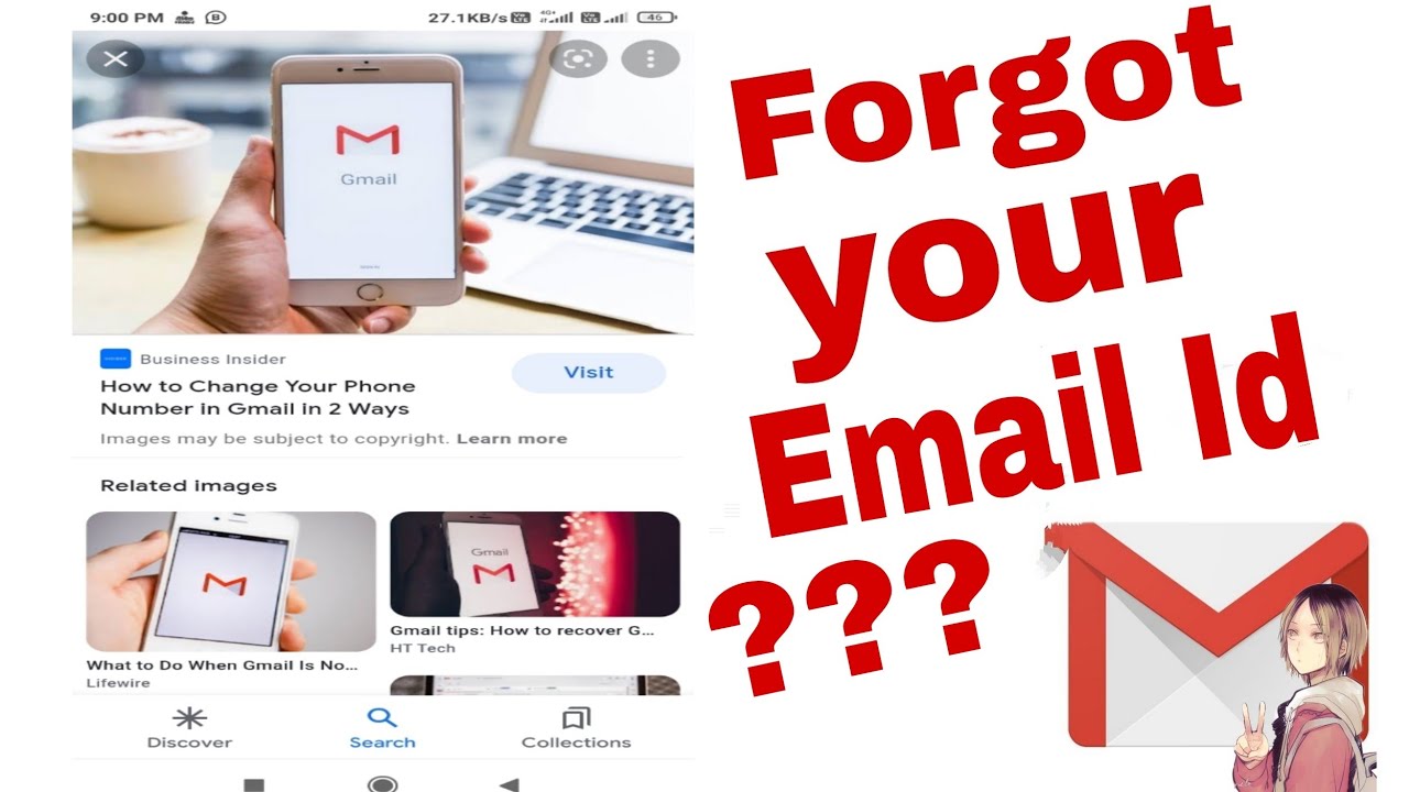 How to forgot your email ID - YouTube