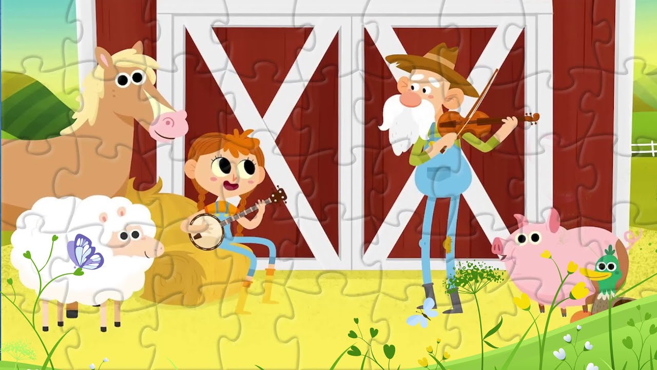 Old MacDonald - Animals Guessing Puzzle Game - Play & Joy - YouTube