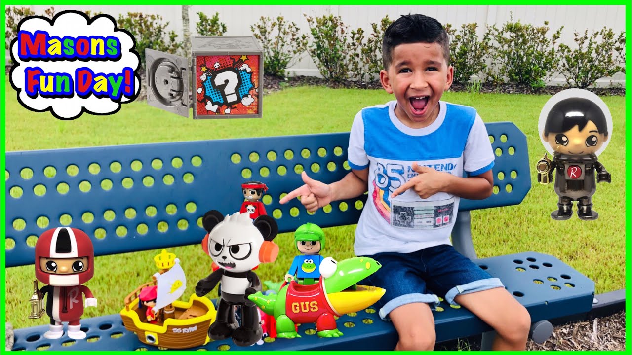 MASON PLAYS HIDE and SEEK WITH RYAN’S WORLD TOYS! Pretend Play with ...