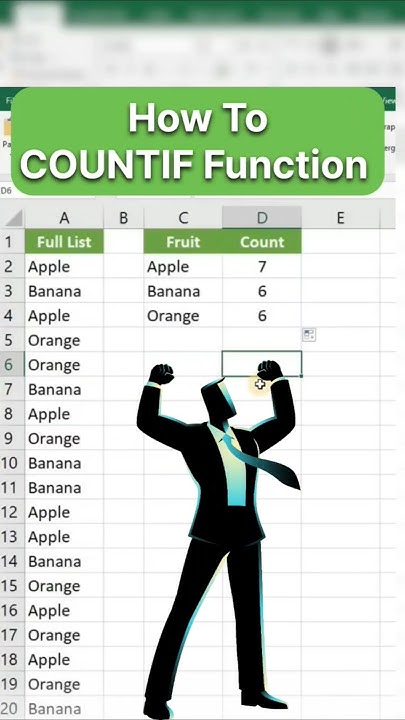 How to use COUNTIF Function in Excel//#excel #shorts #shortvideo #exceltricks - YouTube