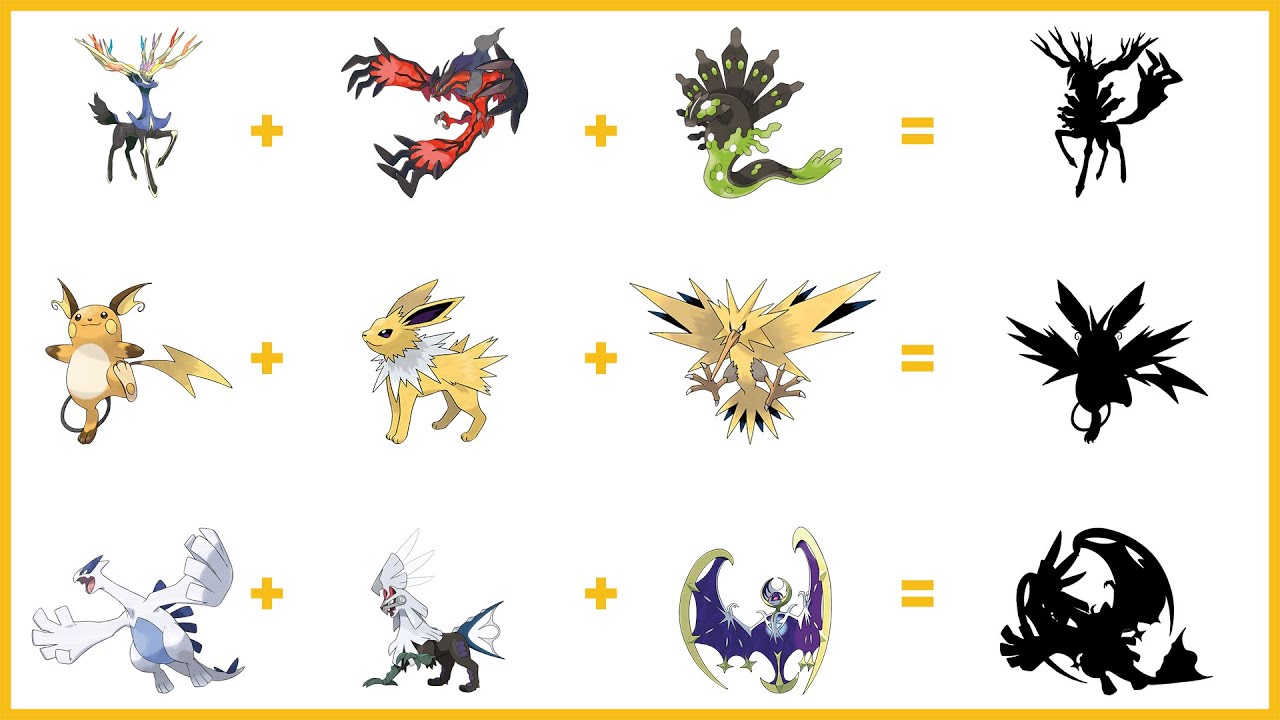 Pokemon Fusion Compilation #83 | lunala | silvally | lugia | zapdos ...