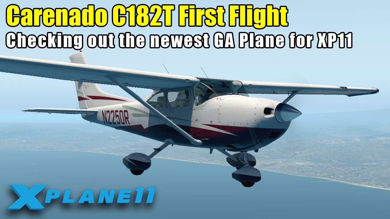 X-Plane 11 - Carenado C182T First Flight on PilotEdge Online ATC - YouTube