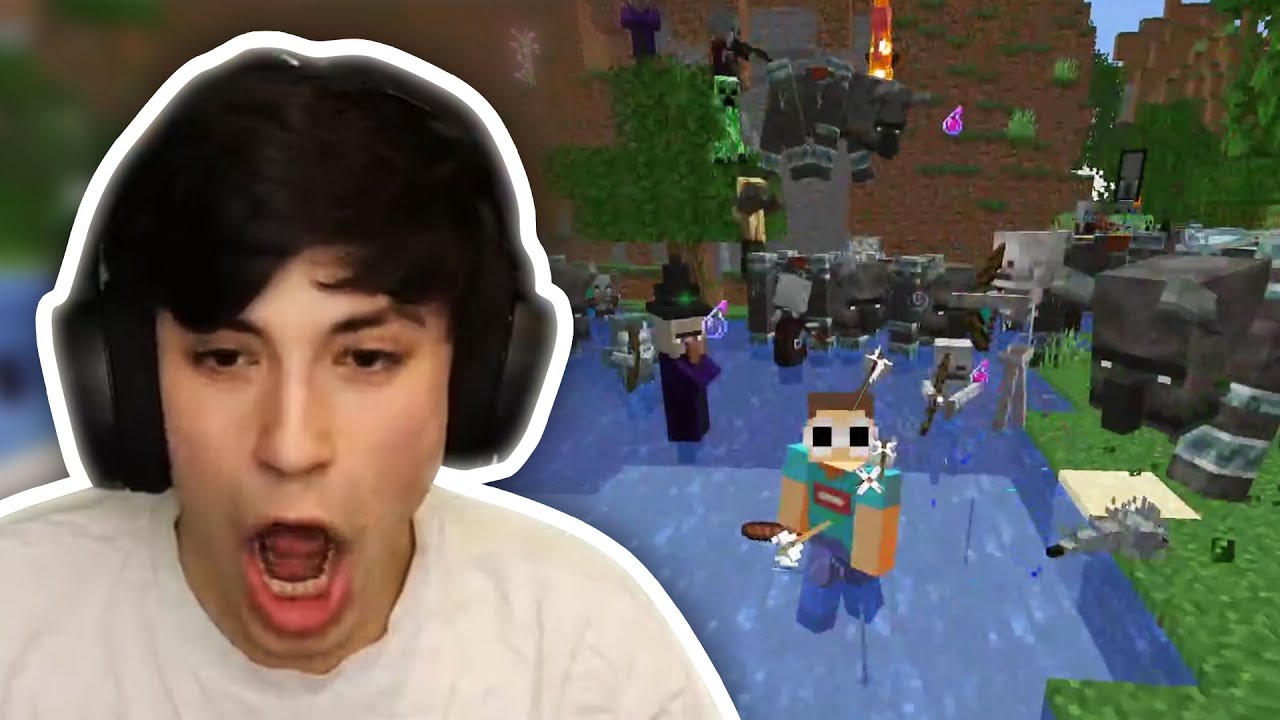 George BEATS Minecraft, But EVERY SUB Spawns 1 MOB! - YouTube