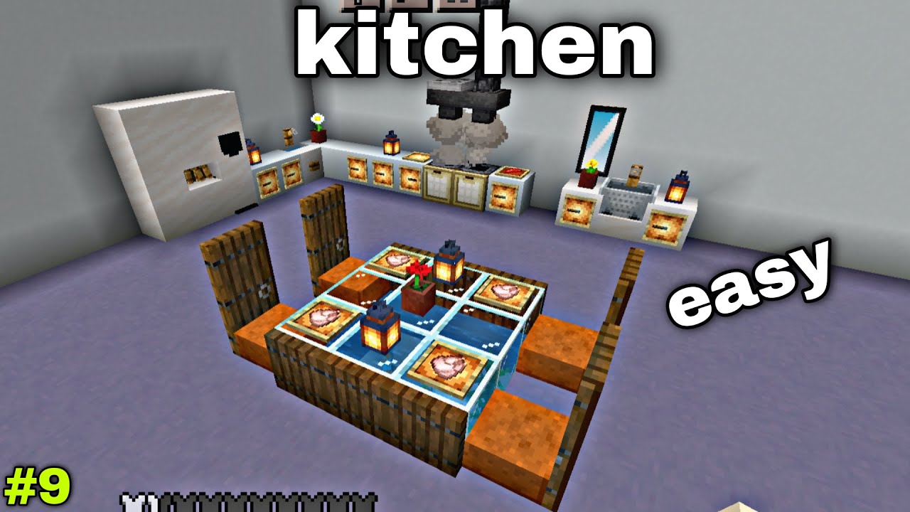 Minecraft:Modern kitchen build ideas#9 - YouTube