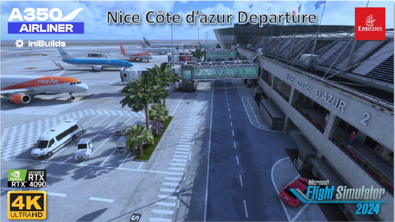 MFS 2024 - Inibuilds A350-900 Emirates - LFMN Nice Côte d'Azur ...