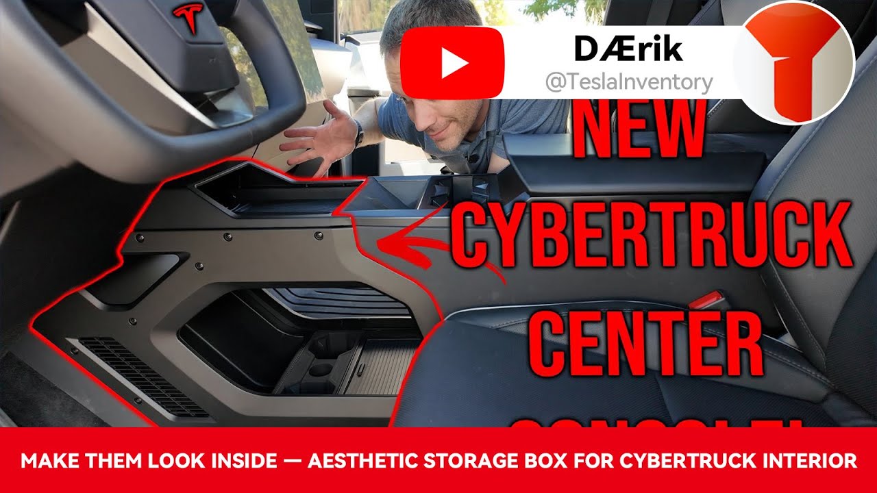 Make Them Look Inside — Aesthetic Storage Box for Cybertruck Interior ...
