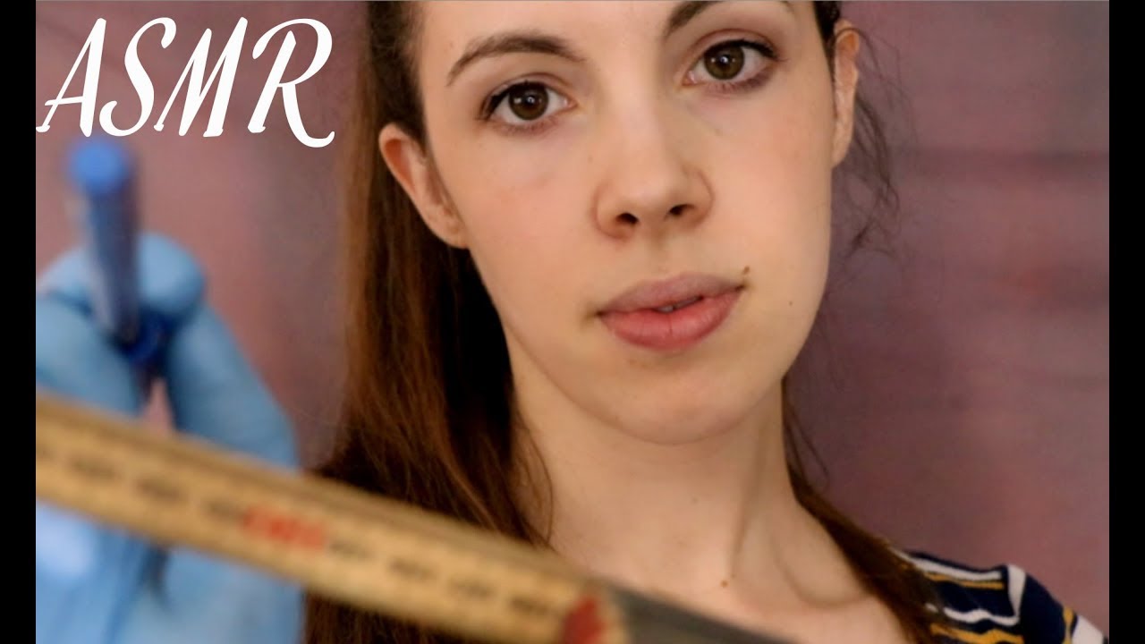 ASMR FACE MAKEOVER - Measuring Your Face - YouTube