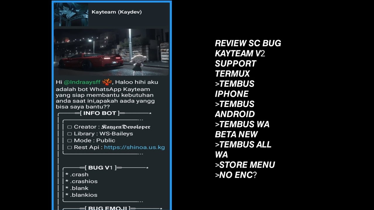 SC BUG KAYTEAM V2 | BUGMENU | BUG EMOJI | STOREMENU NO ENC? - YouTube