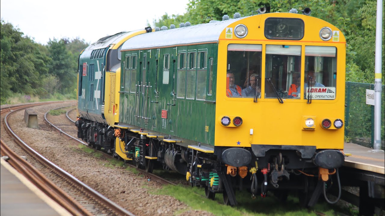 Loram Rail 37418 + 975025 “Caroline” Passing Heswall (21/07/22) - YouTube