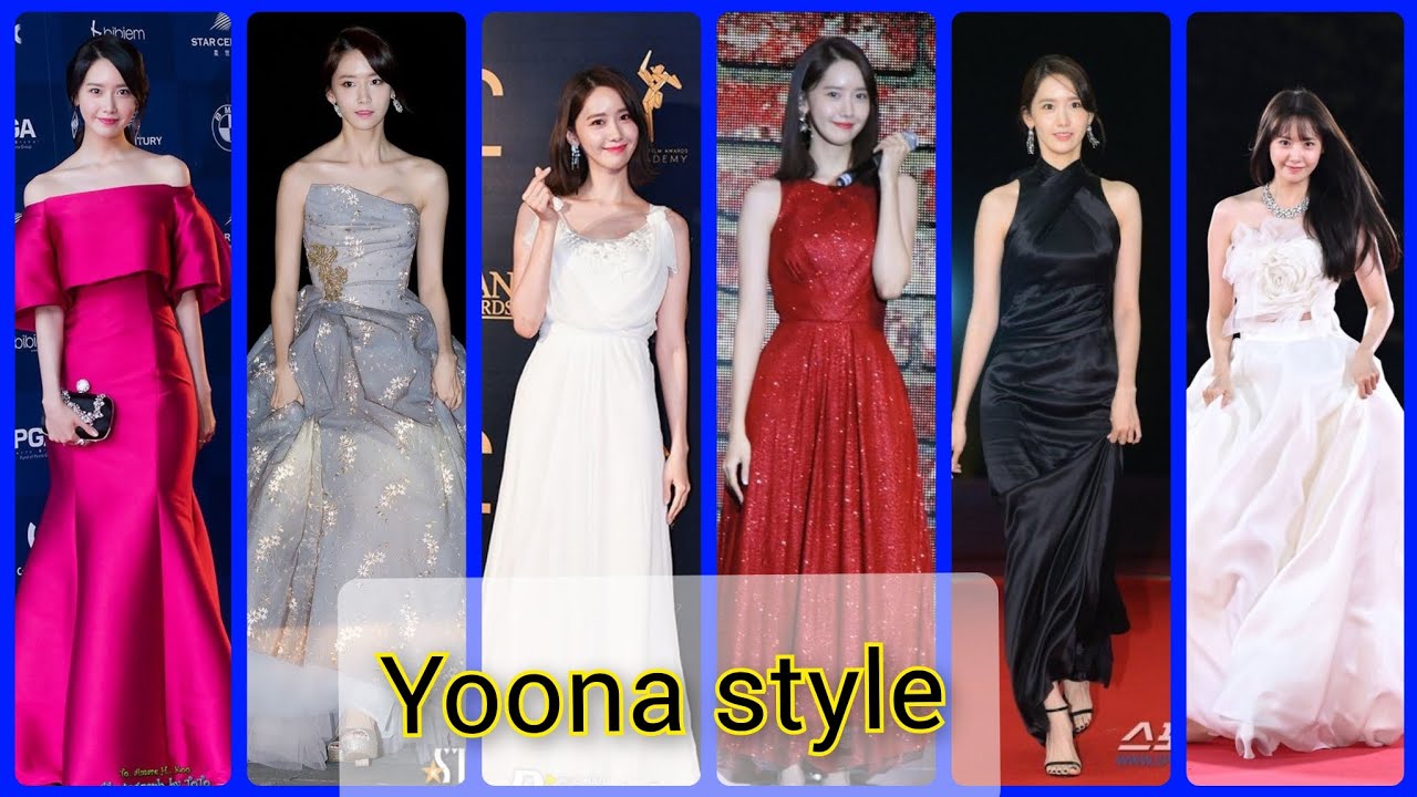 Korean celebrity Yoona designer gown style design #fashiontrends # ...