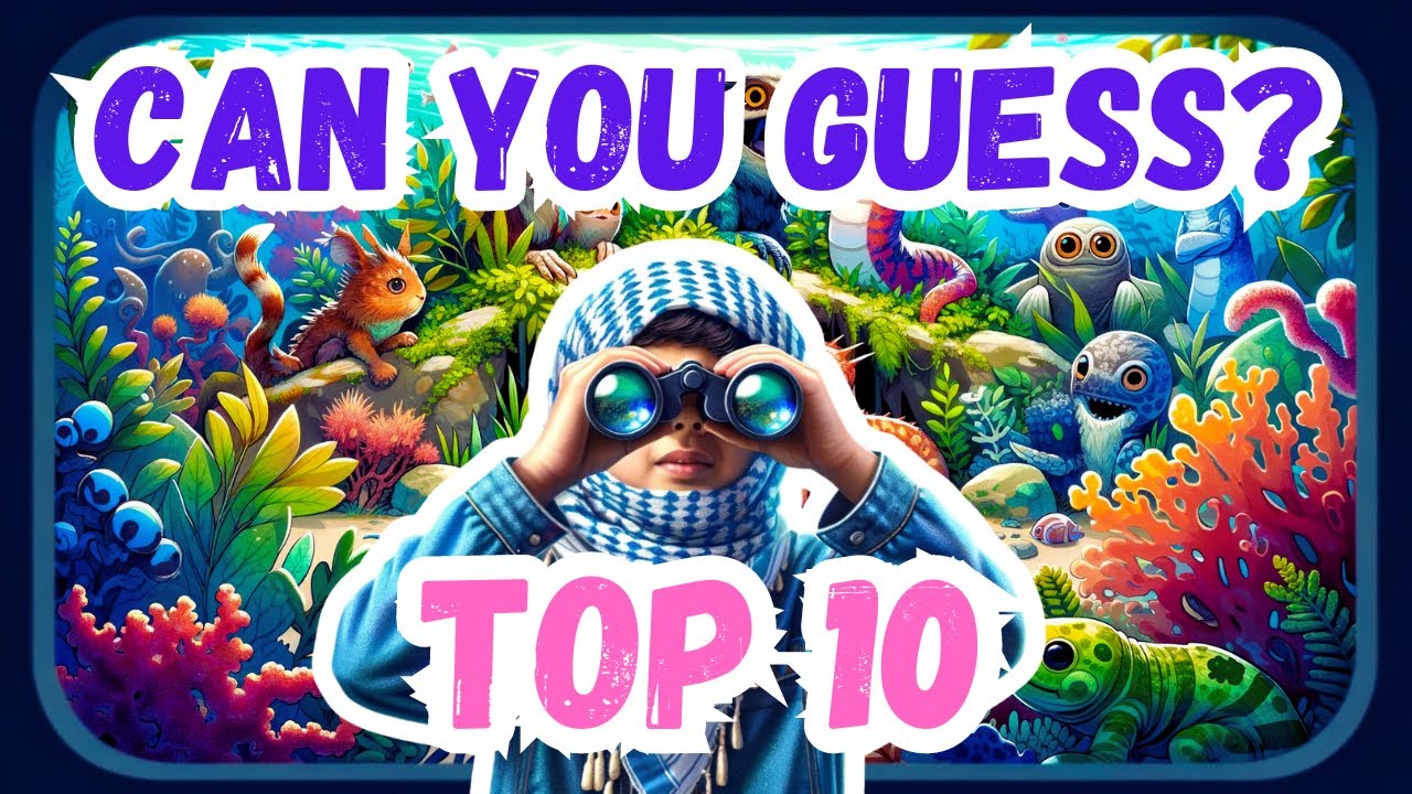 Strange Animals Guessing Game🔍 Interactive Guessing game🌍| Kids ...