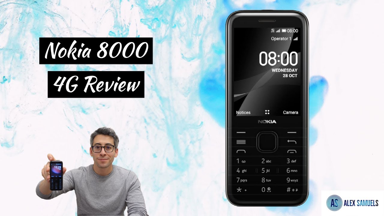 Nokia 8000 4G Black colour Review - YouTube