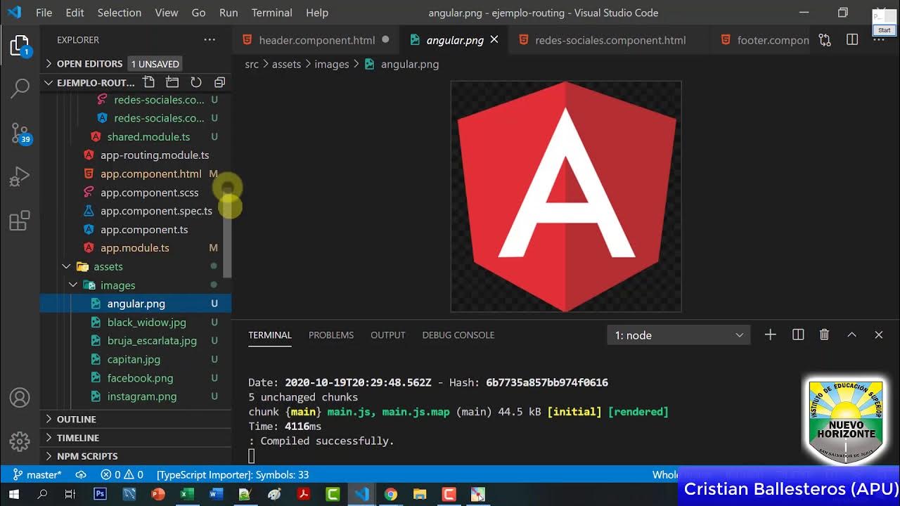1 Routing Y Navegacion Router Oulet Routerlink Navs Bar En Angular Parte 25 Youtube