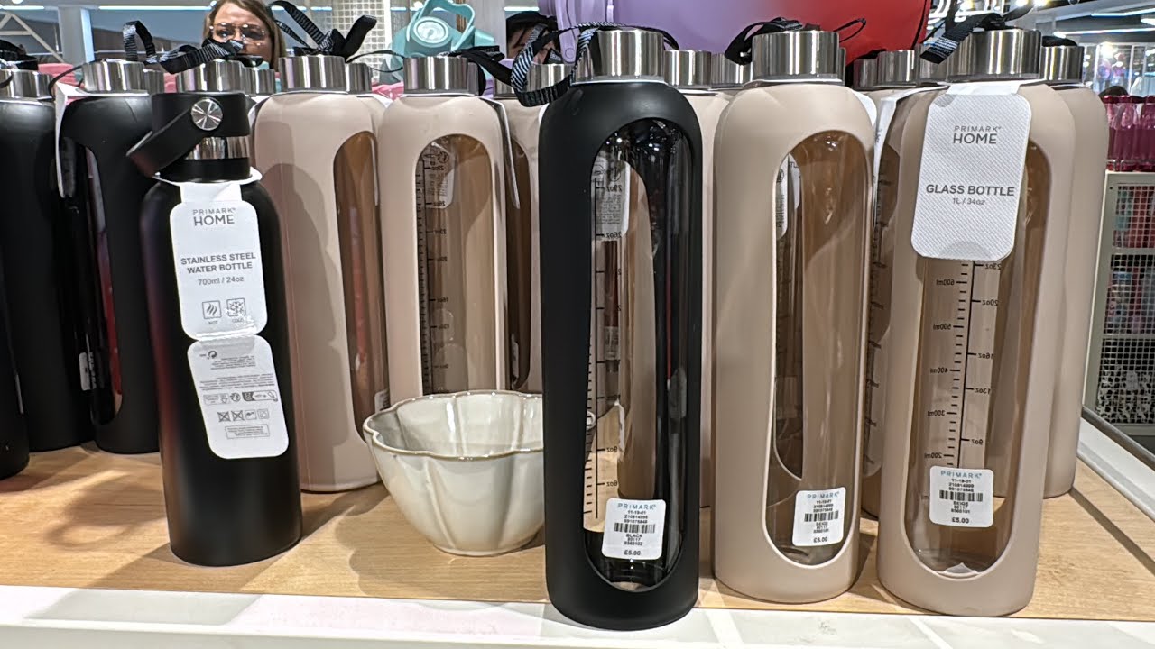 Primark home water bottles new collection - January || 2024 - YouTube