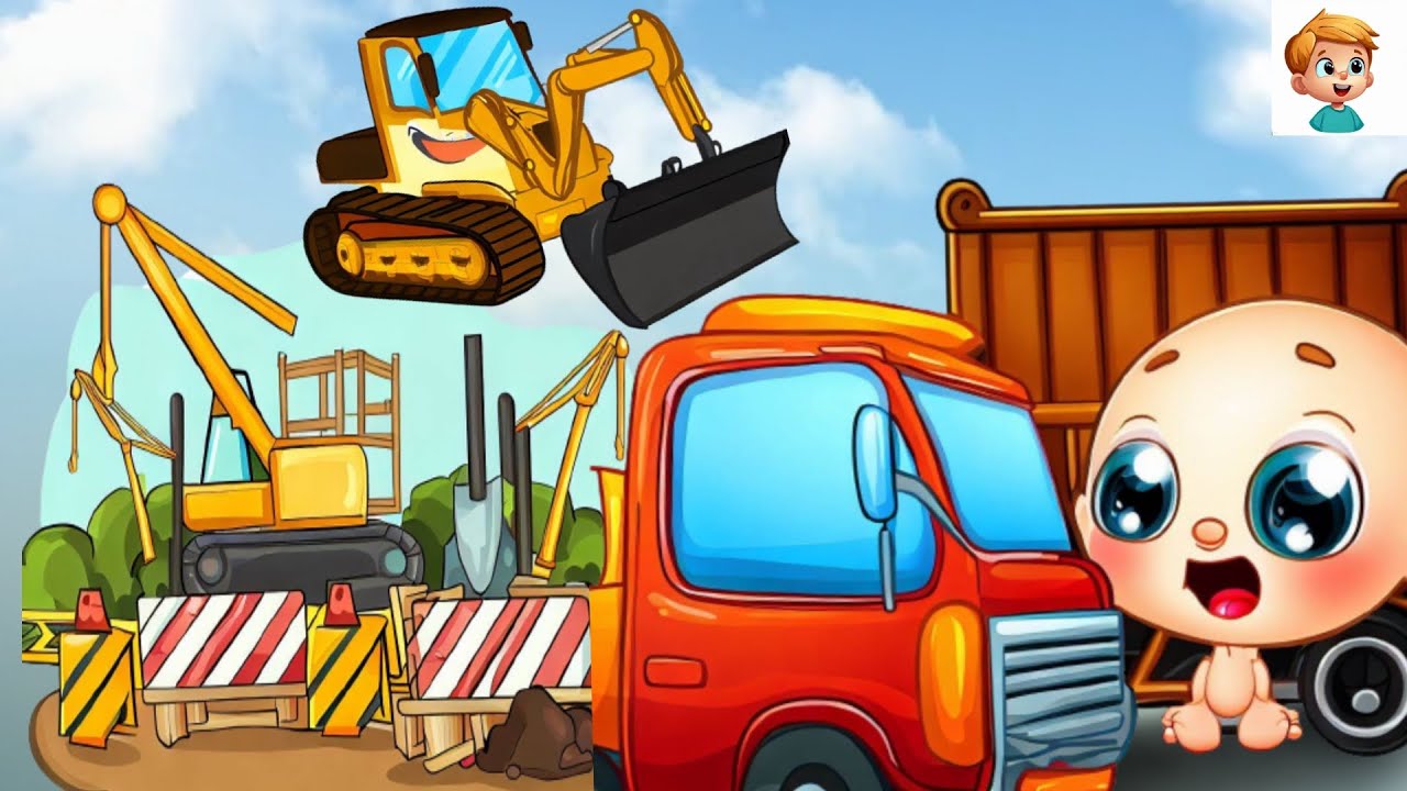 Constructing Vehicles Adventures FUN| Learn Constructing Kids part 1 ...