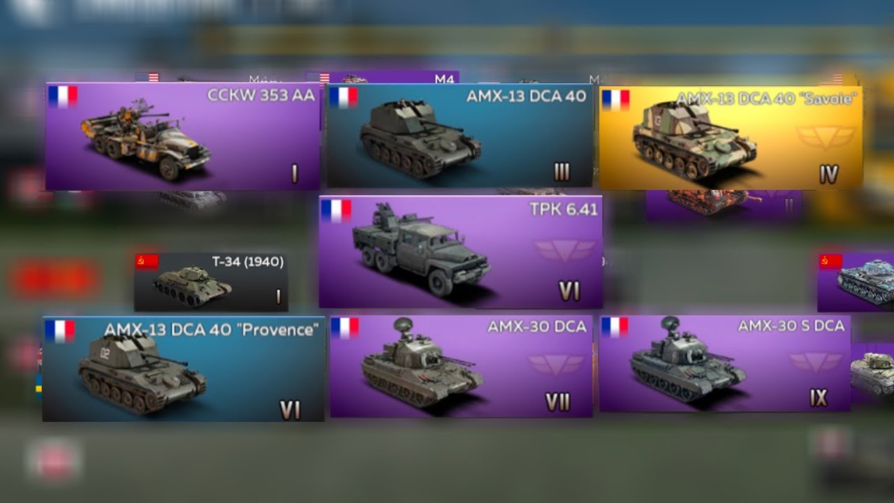 All French AA in War Thunder Mobile - YouTube