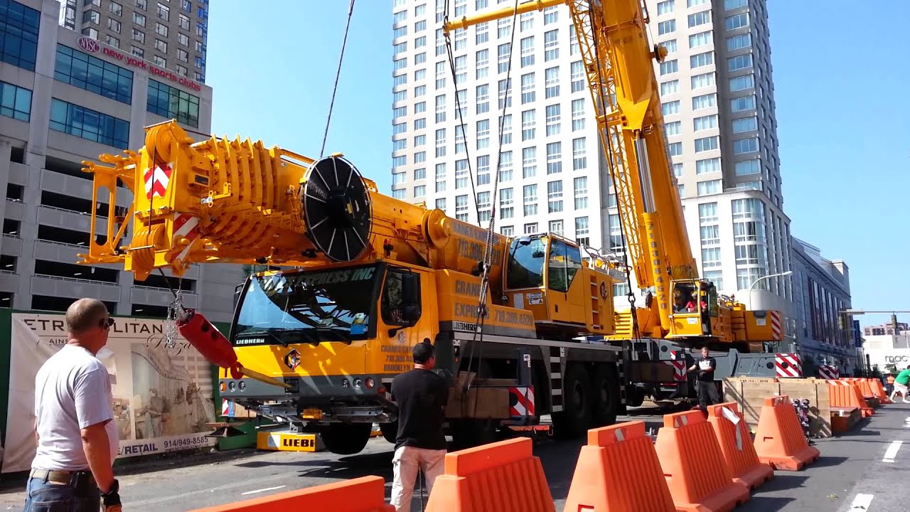 Cranes Express Liebherr 1100 Drop - YouTube