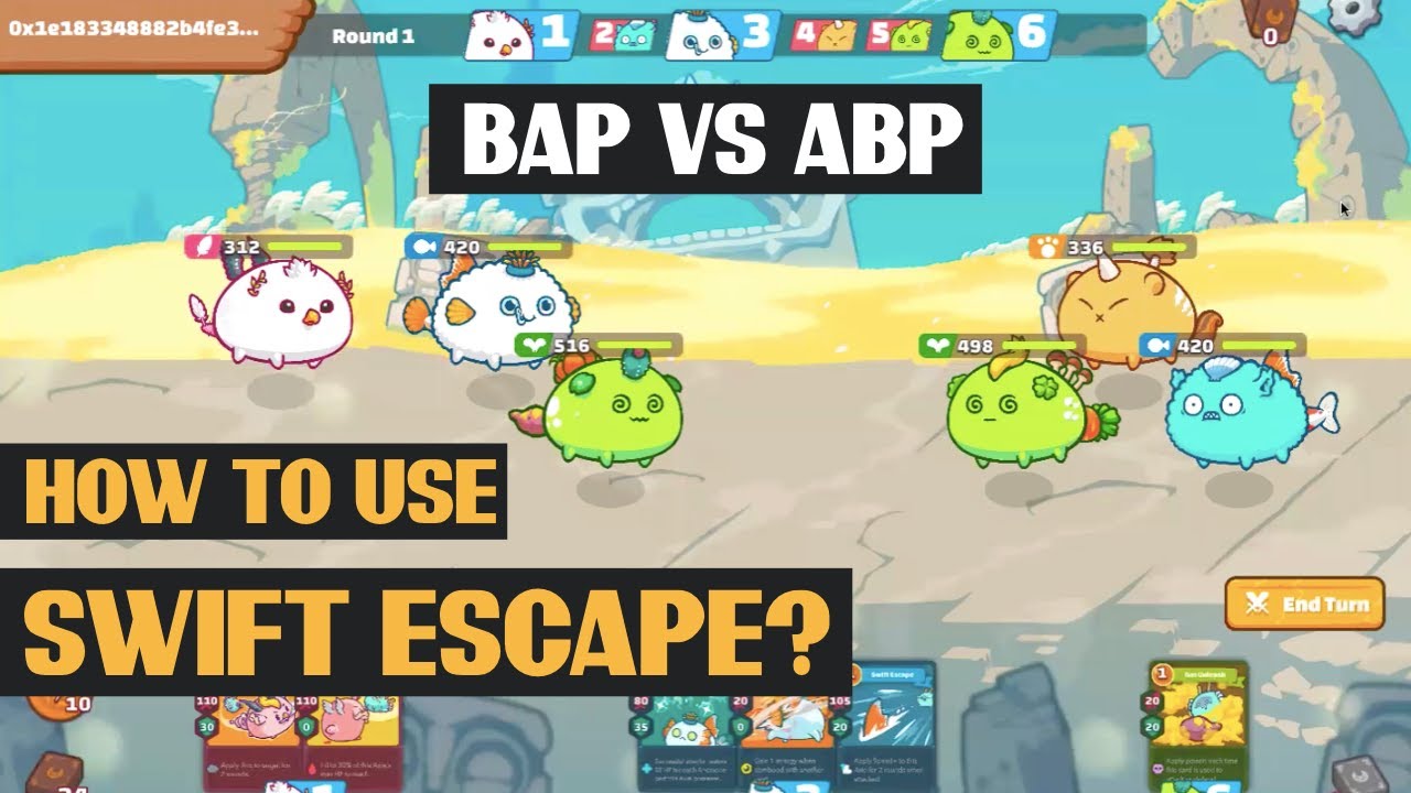 How to use Swift Escape? BAP vs ABP Axie Infinity Arena gameplay ...