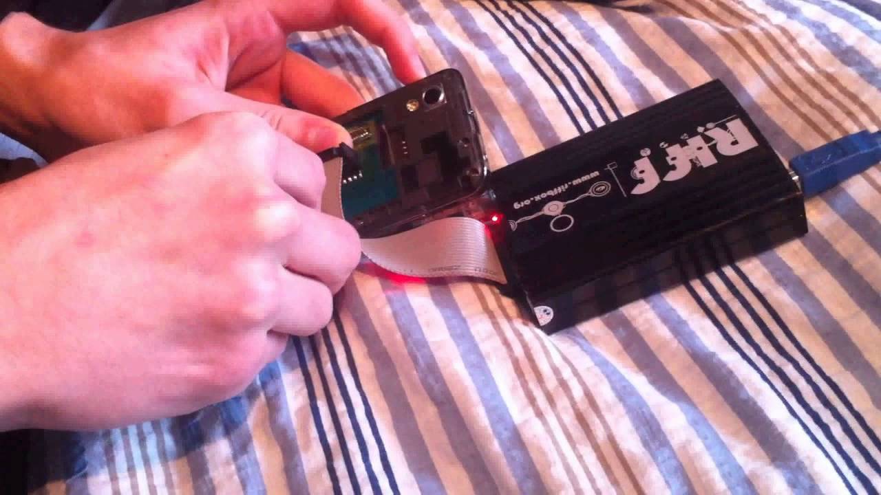 Jtag riff box samsung S5830 boot repair - YouTube