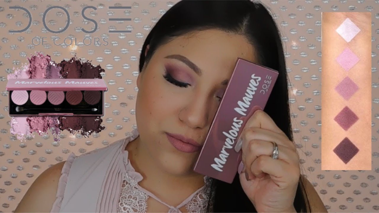 DOSE OF COLORS MARVELOUS MAUVES PALETTE | REVIEW & TUTORIAL - YouTube